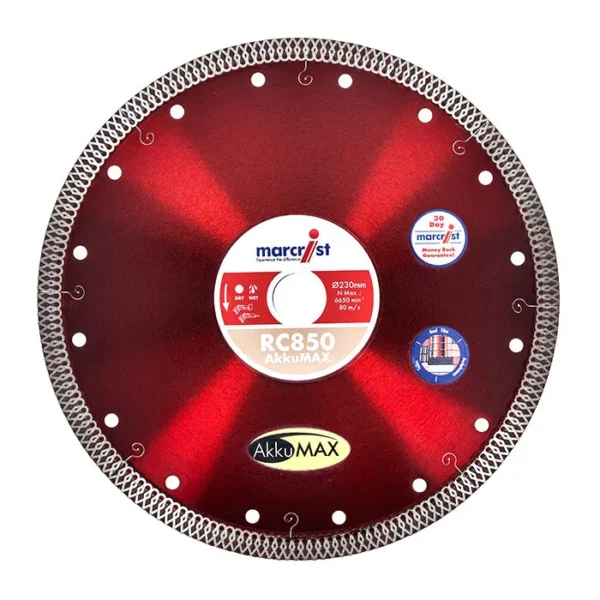 RC850 AkkuMAX CLAY ROOF TILE BLADE - Marcrist UK